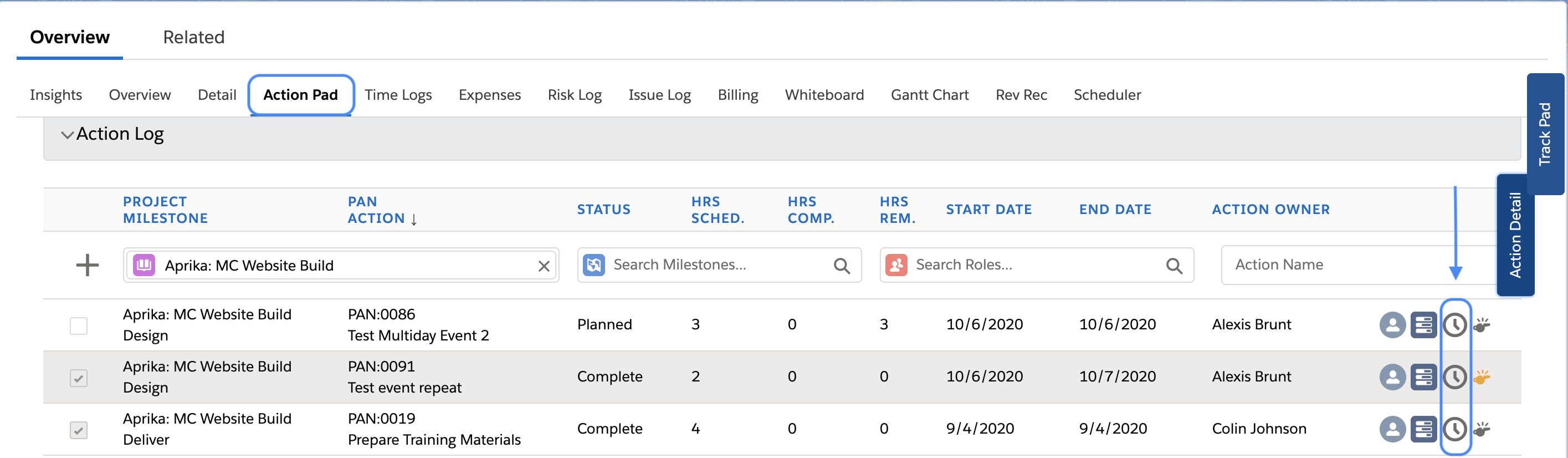 Start/Stop Time Tracking for Time Logs