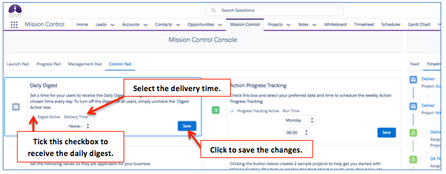 How do I enable the Daily Digest?