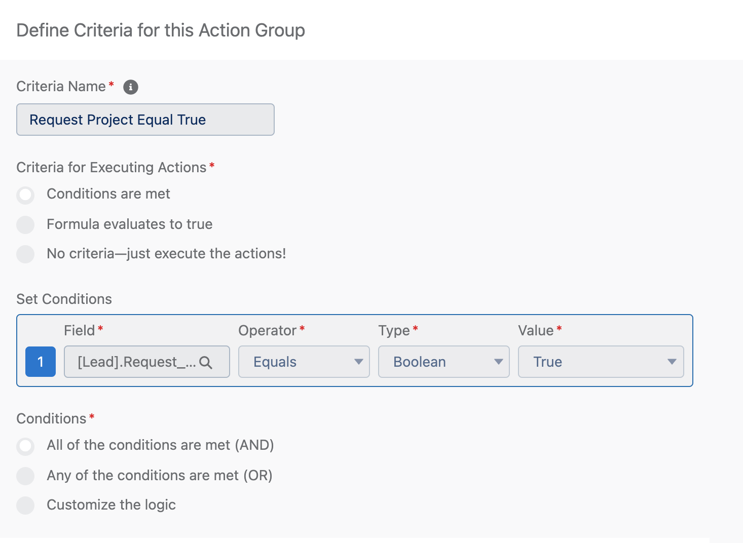 Automate Project Requests