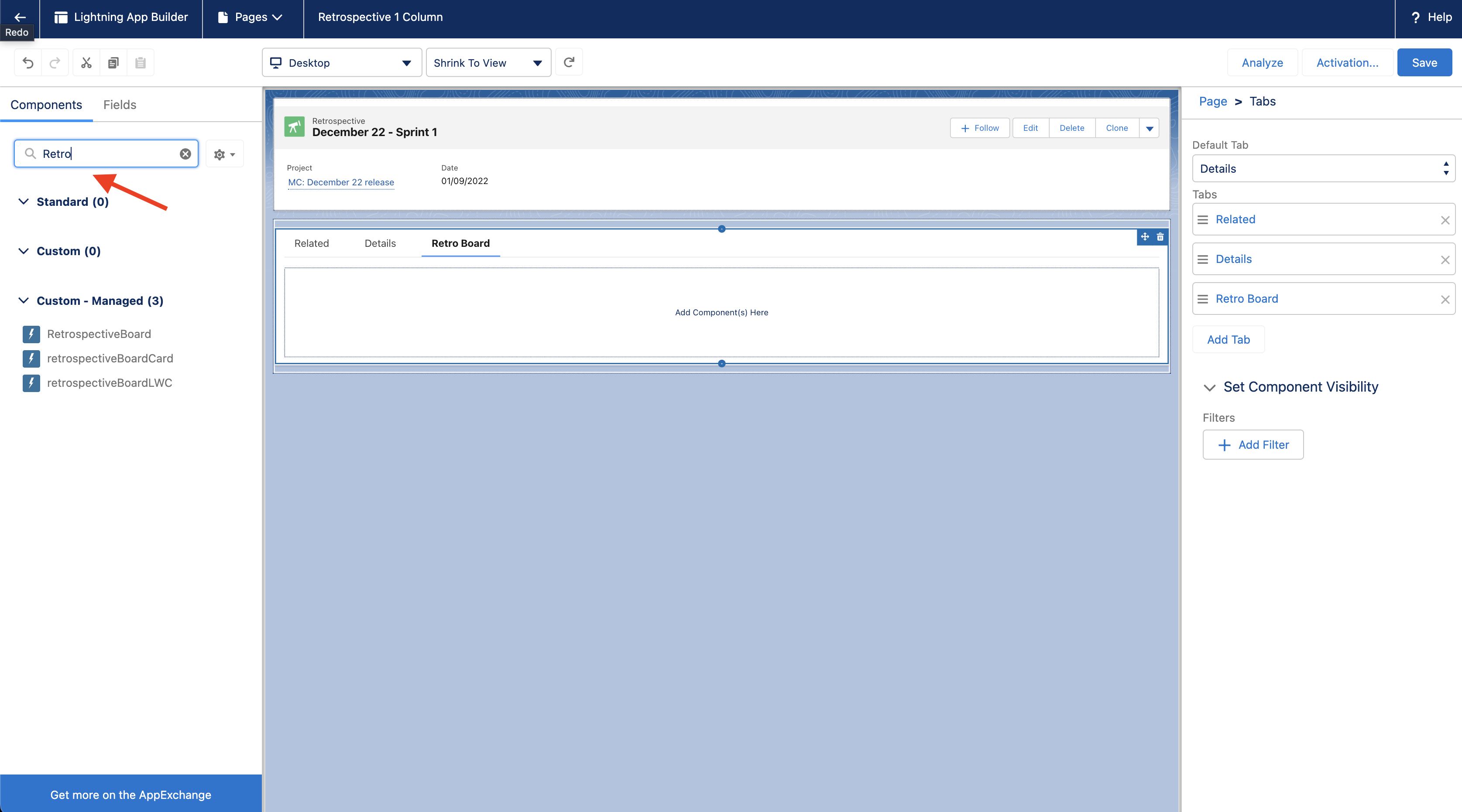 Supported Mission Control LWC components