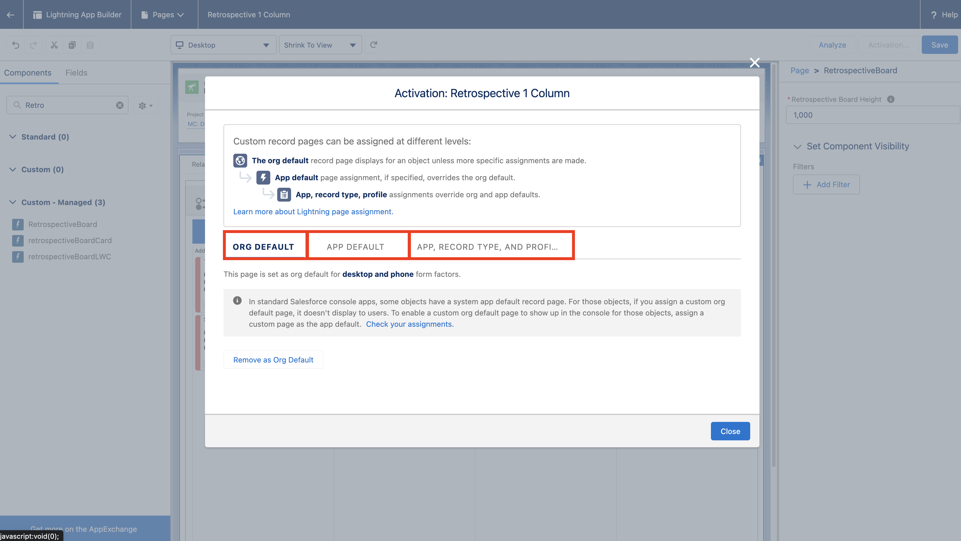 Supported Mission Control LWC components