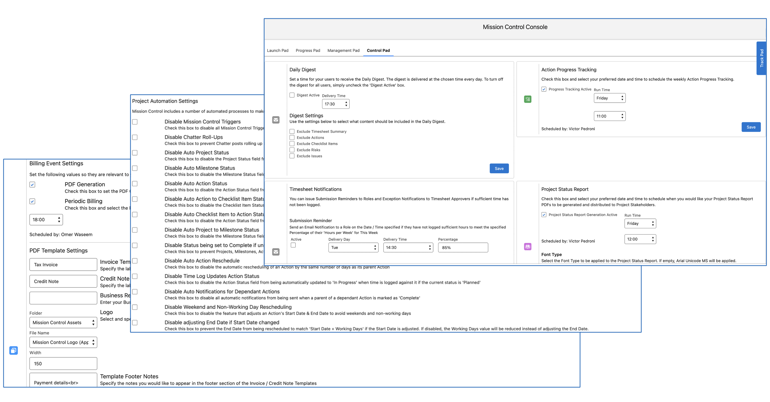 Mission Control Console